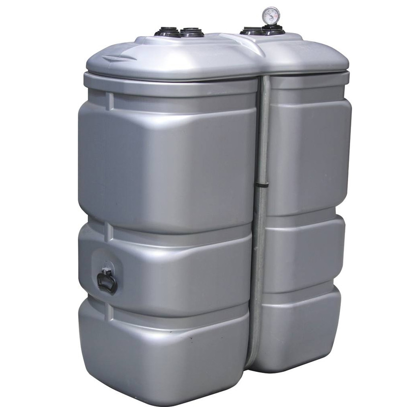 Cuve de stockage gasoil PEHD 750L double paroi