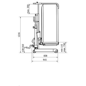 Lève-roues 500 kg COMPAC WD500