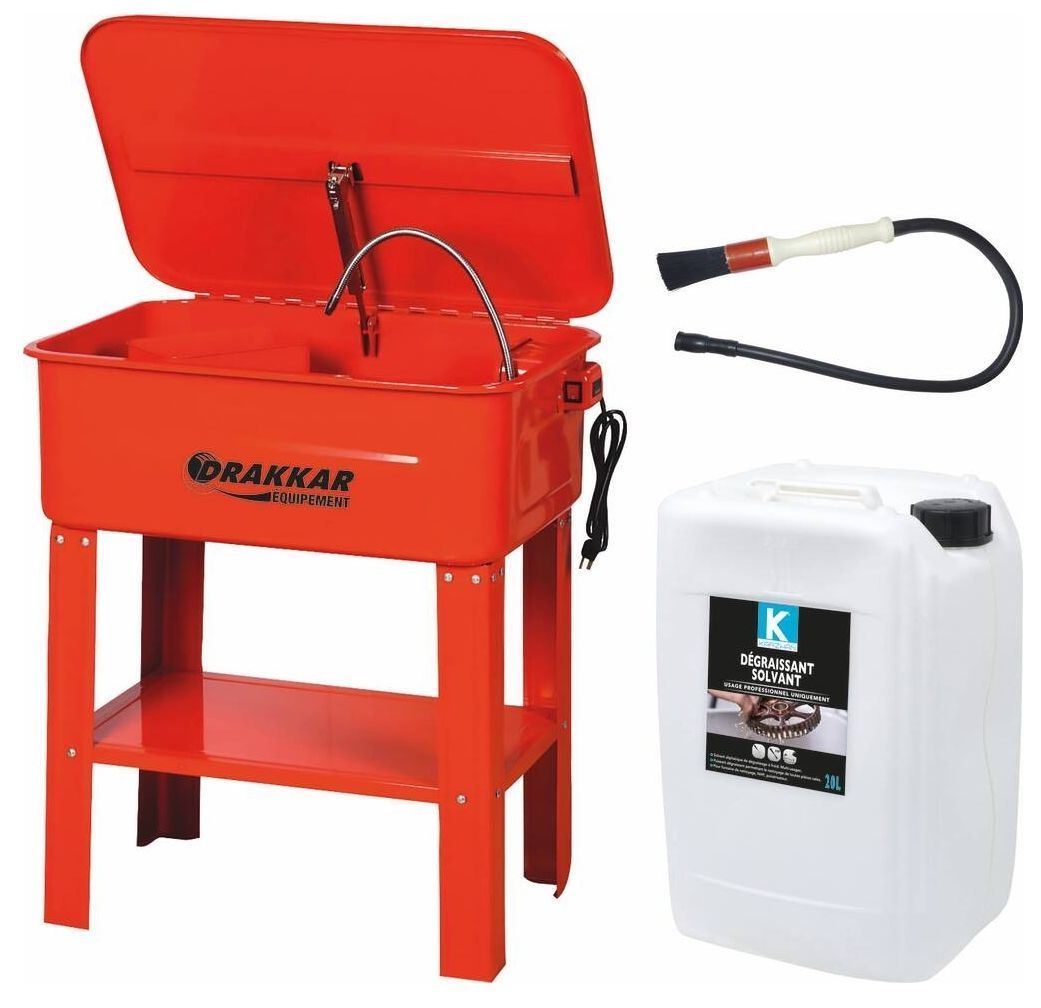 Fontaine de nettoyage métallique + solvants DRAKKAR - Global tools
